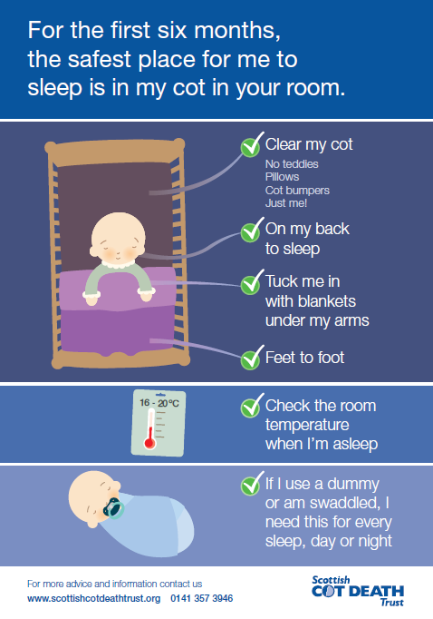Education resources on Safe Sleep Scotland - Scottish Cot Death Trust